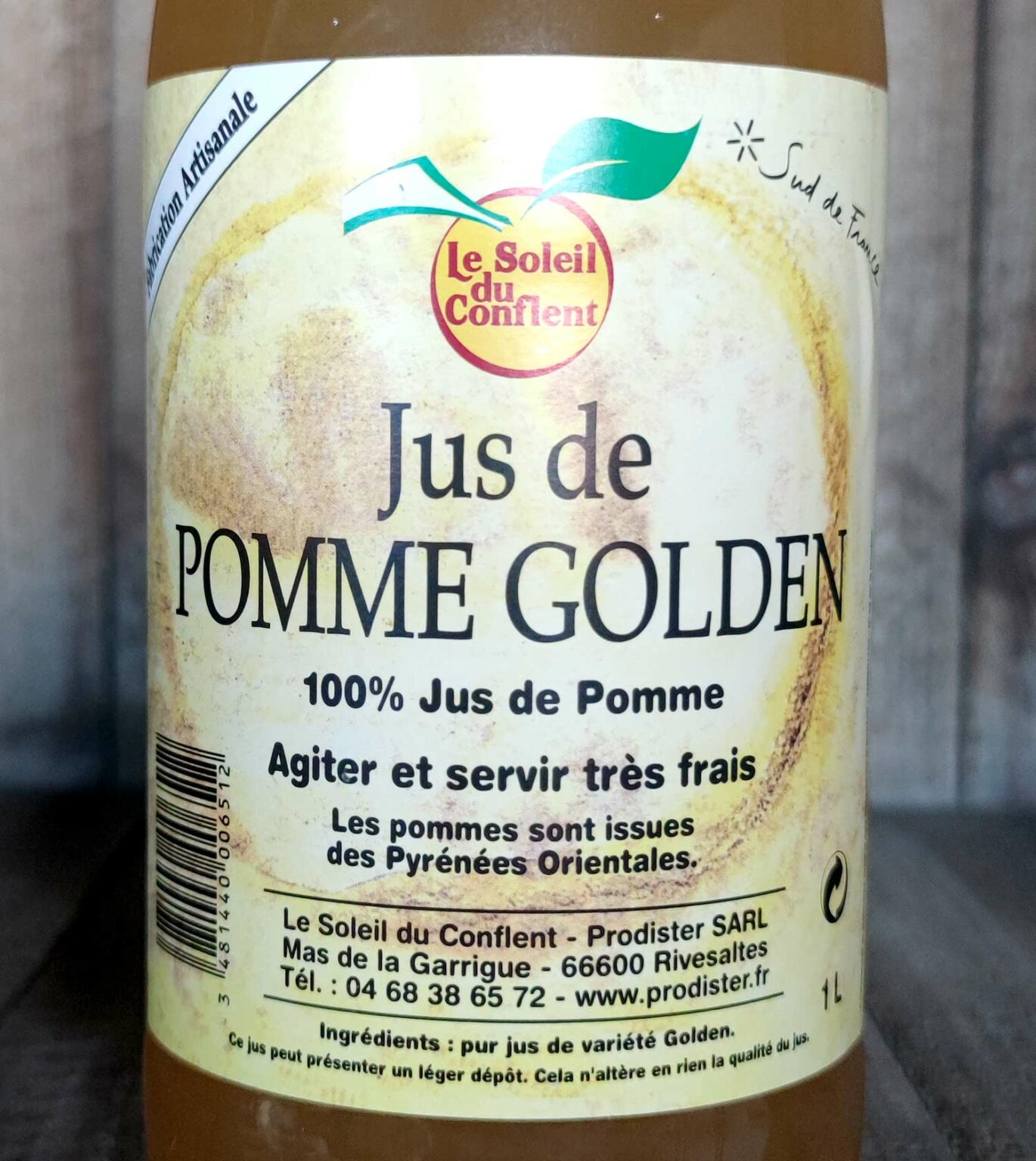 Soleil du Conflent Jus de pommes Golden - Le XOT Bar