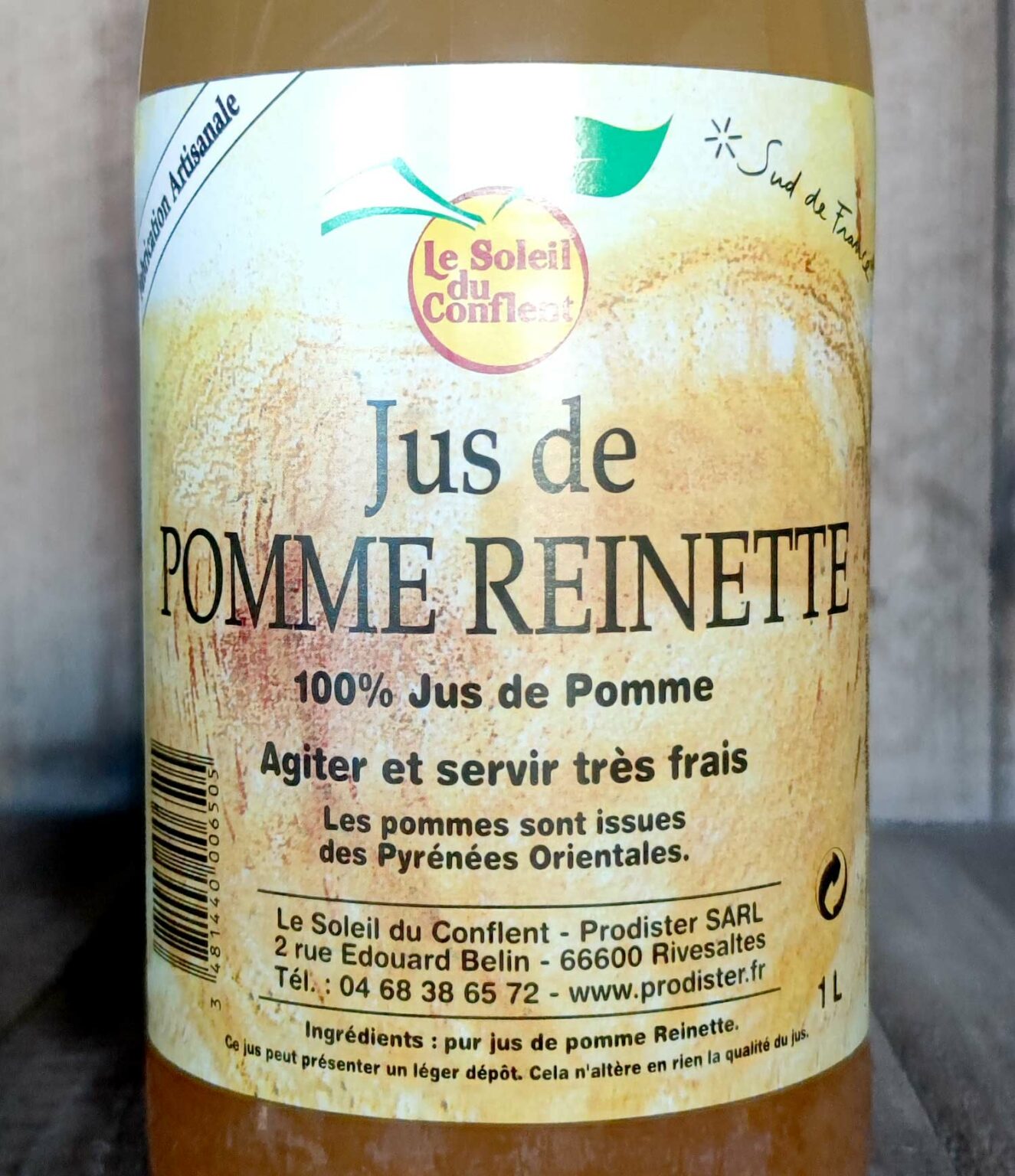 Soleil du Conflent Jus de pommes Reinette - Le XOT Bar